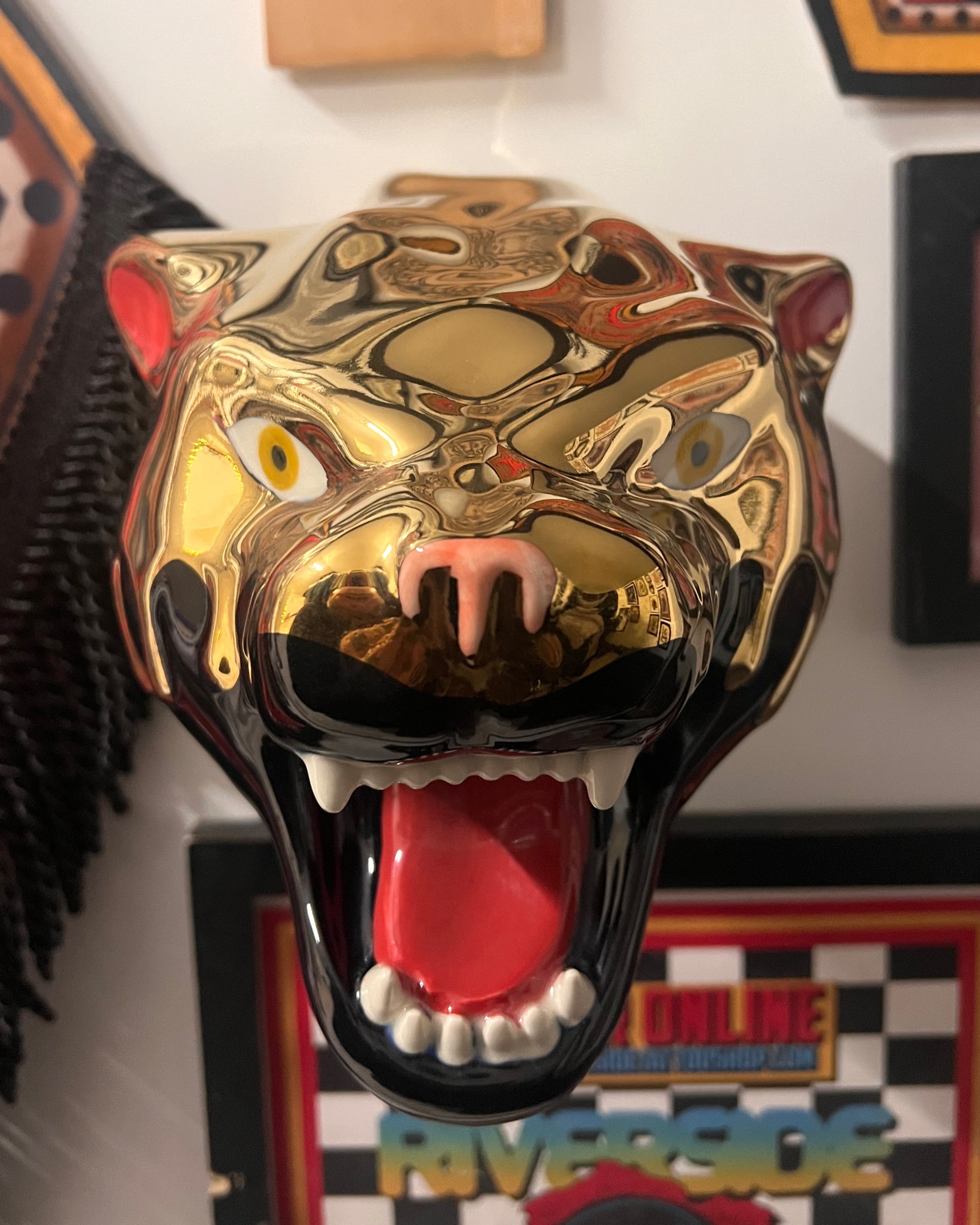 Gold Dipped Panther Head - Limited Edition – TAKE TO THE GRAVE