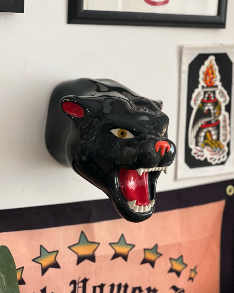 Ceramic Panther Head – TAKE TO THE GRAVE